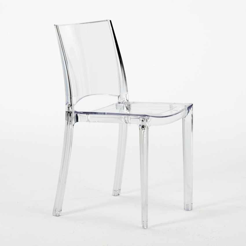 Chaise salon professionnel transprente | MobiExpo.fr