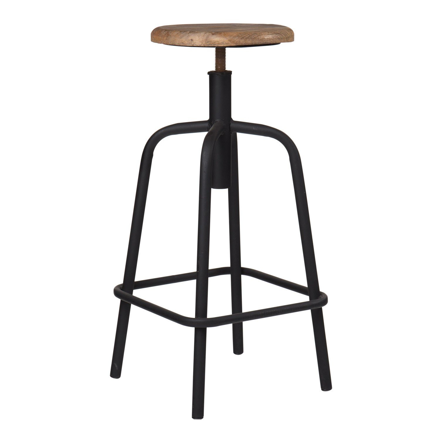 Tabouret réglable industriel métal cuivre Yoshie | MobiExpo.fr